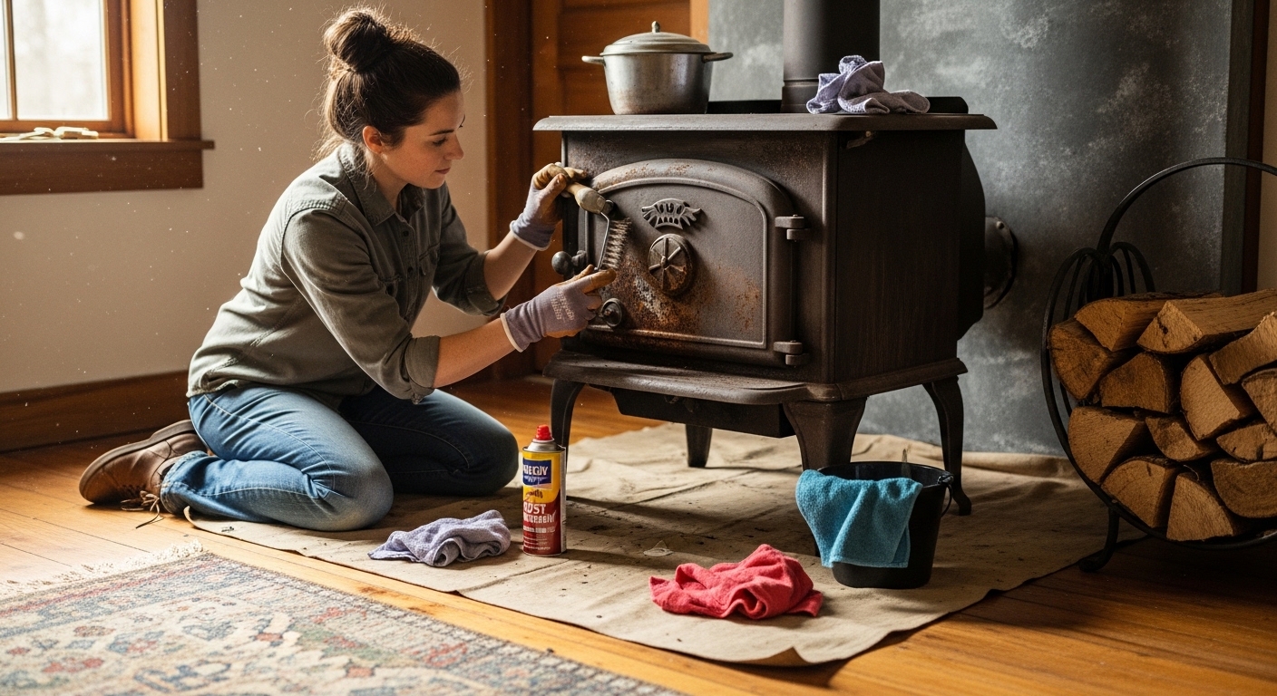 7 DIY Ways to Remove Rust from a Wood Stove
